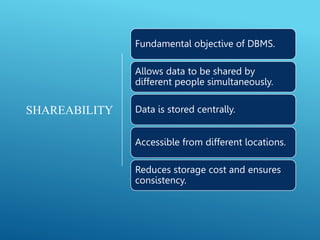 Database_Models objectives of DBMS .pptx | Databases | Computer ...
