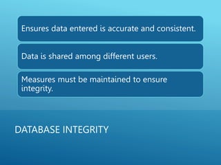 Database_Models objectives of DBMS .pptx | Databases | Computer Software and Applications