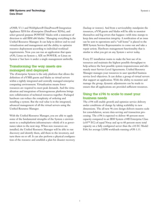 IBM zEnterprise System Datasheet | PDF | Cloud Computing | Internet