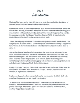 6-Day Heart Cleanse | PDF