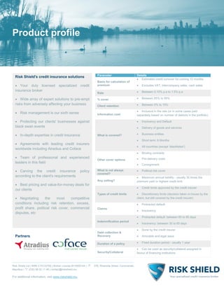 Credit insurance Solutions | PDF | Business Banking & Finance | Business