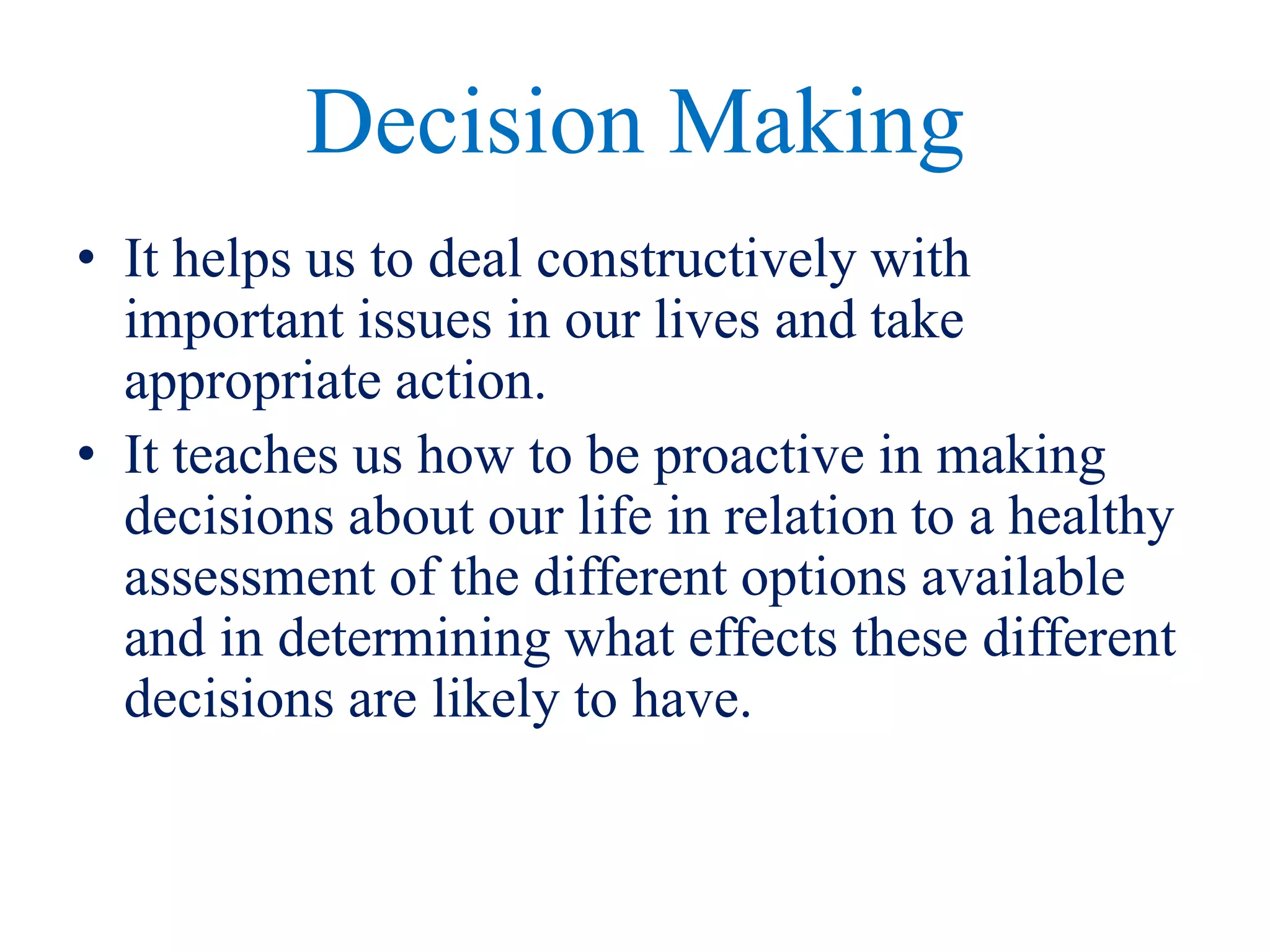 Life Skills | PPTX