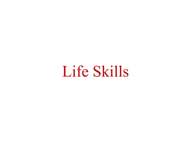Life Skills | PPTX