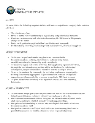 COMPANY PROFILE | PDF