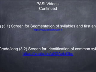 PASI Presentation | PPTX