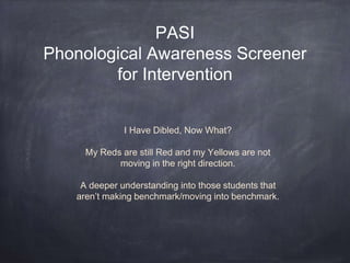 PASI Presentation | PPTX