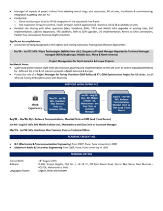 Senior Management : Program-Project Management / Service Delivery ...