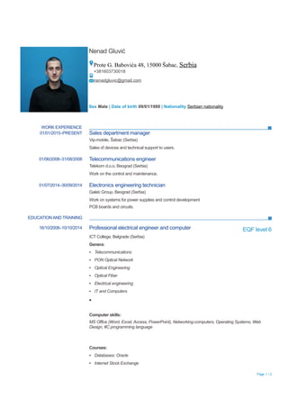 en.Nenad Gluvić CV | ODT