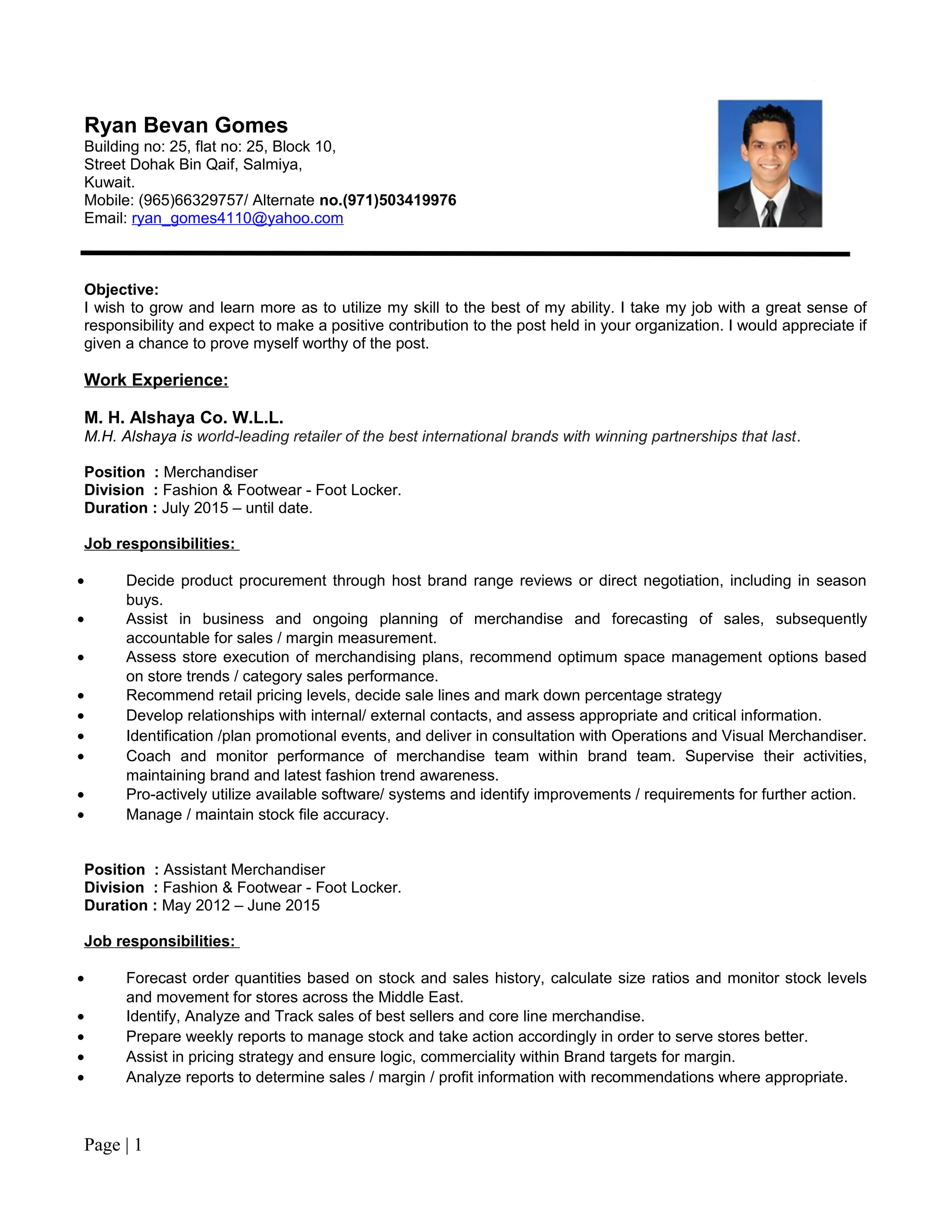 Ryan Bevan Gomes | DOC