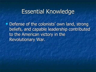 6d colonial advantages | PPT