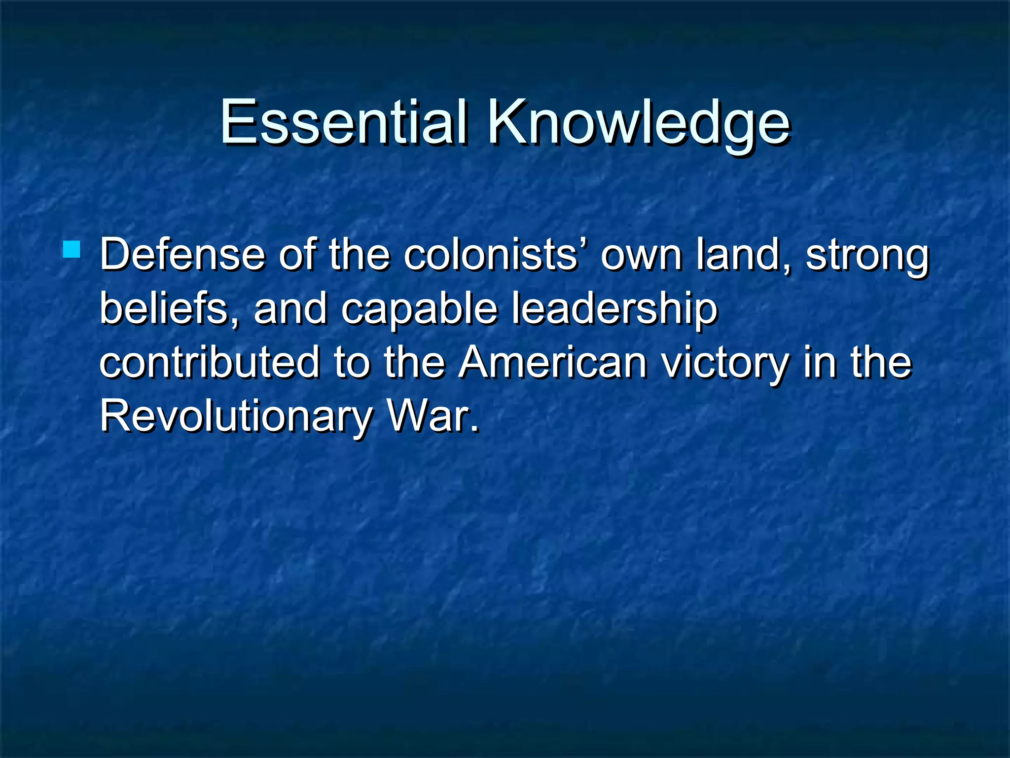 6d colonial advantages | PPT