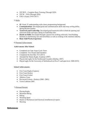 CURRICULUM VITAE | PDF