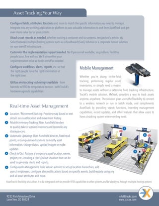 TrackX AssetTrack | PDF
