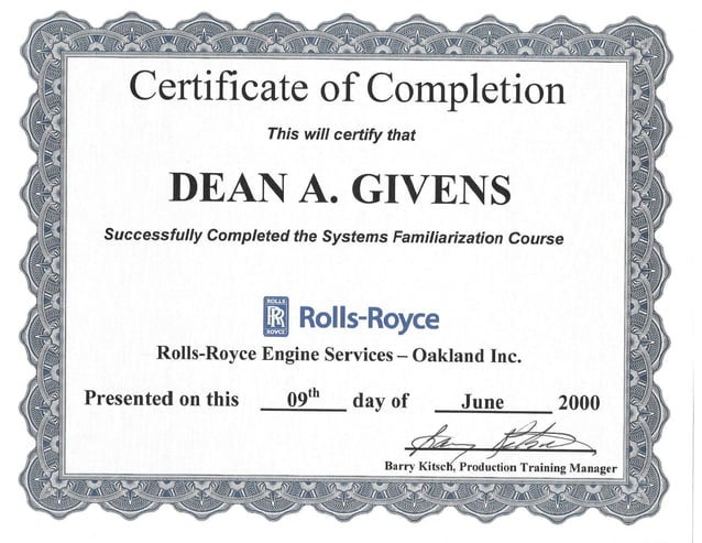 Rolls-Royce Certification 1 | PDF