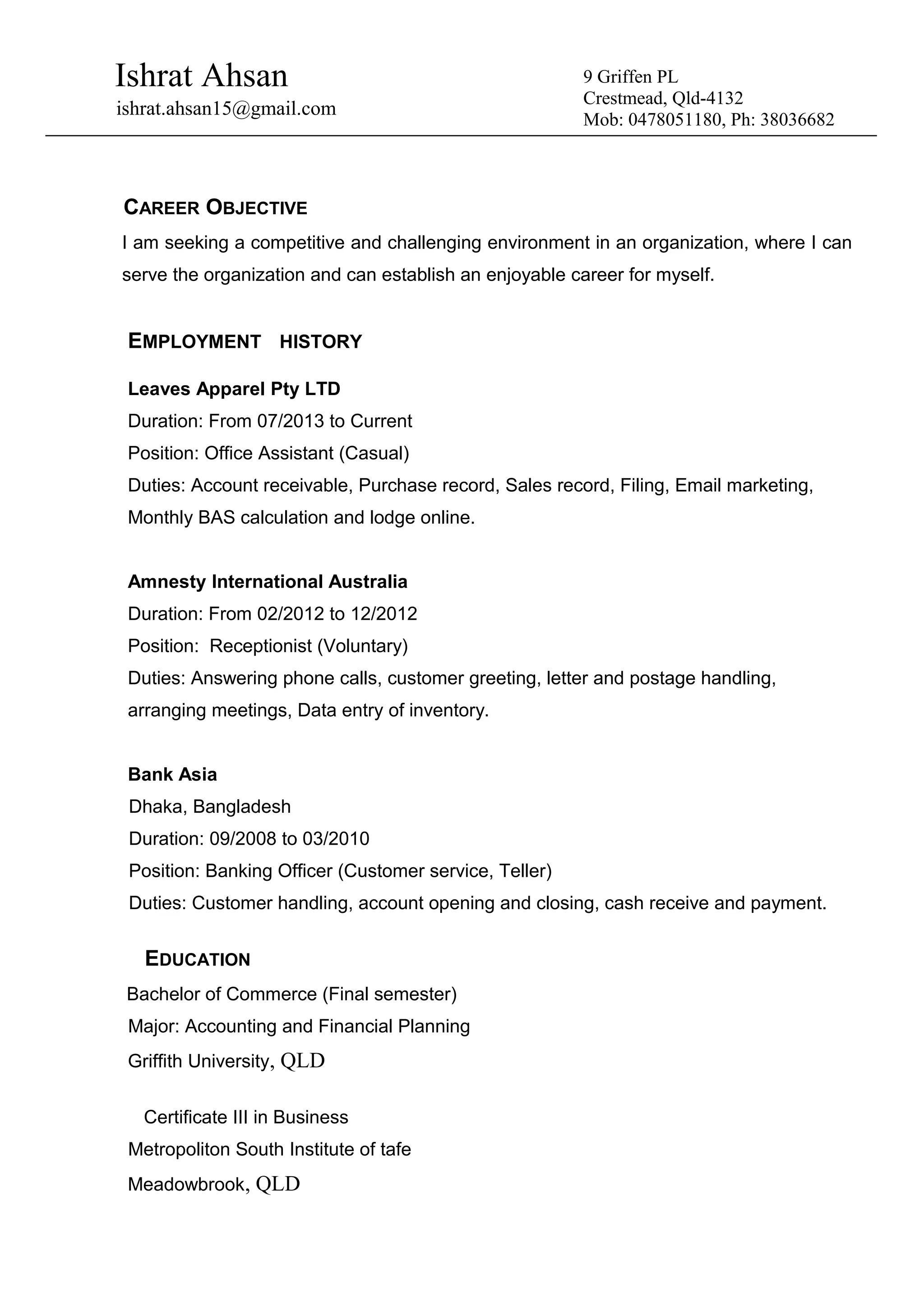 Ishrat_Resume | DOC