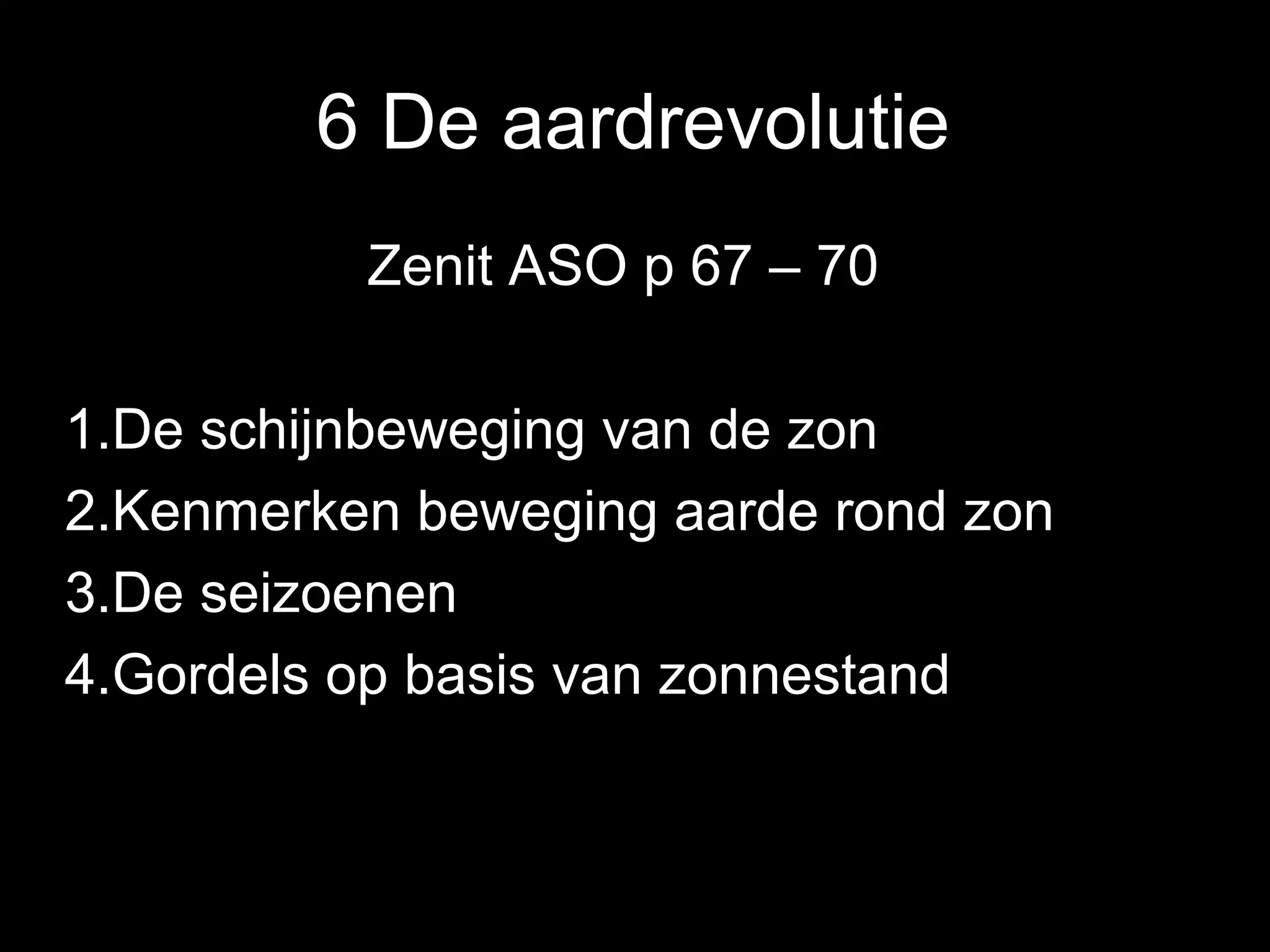 6 de aardrevolutie | PPT