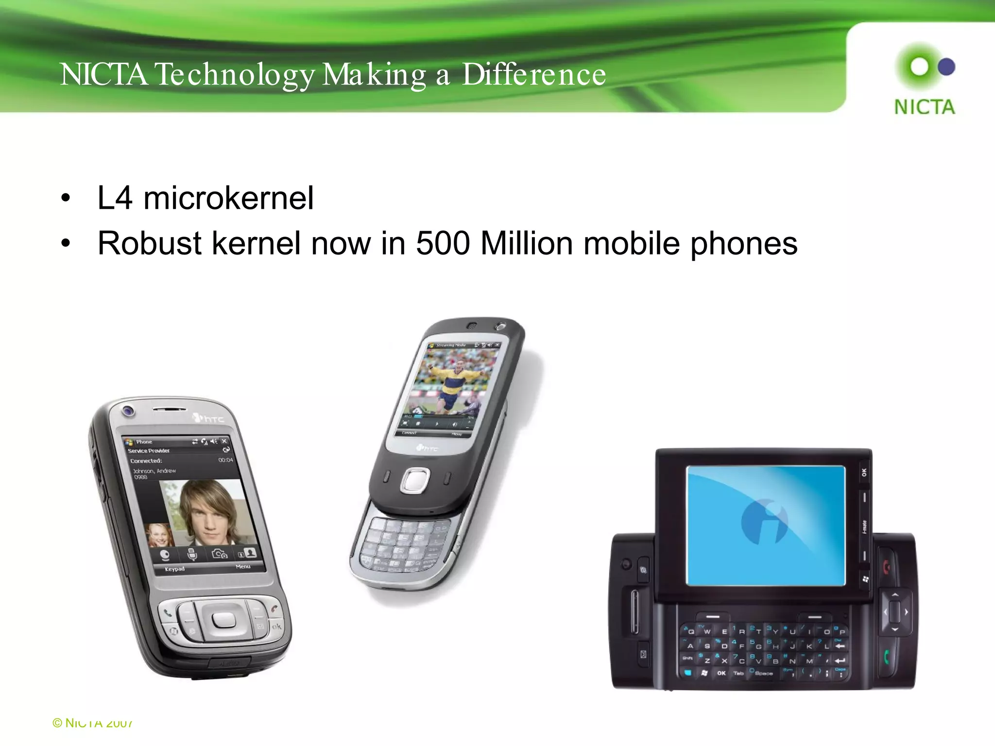 Dean Economou - NICTA Overview | PPT