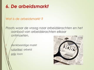 6 de arbeidsmarkt | PPT