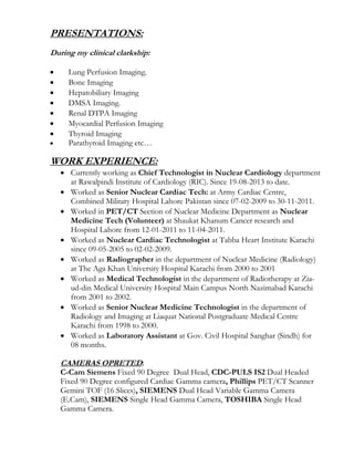 CV KHURRAM NCT Updated | PDF