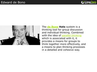 The de Bono Hats system - thinking tool | PPT