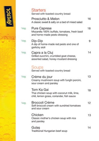 Menu english | PDF | Food & Drink