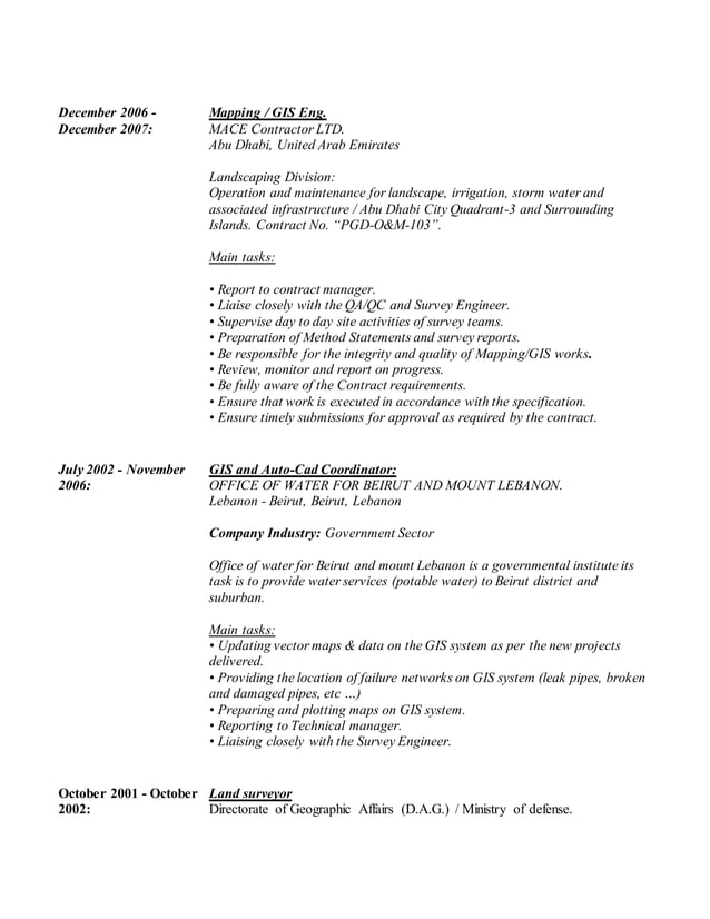 BACHIR CHAKAR CV (7-4-2015) | DOCX | Civil Engineering Industry | Industries