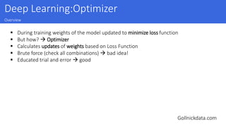 Deep Learning: Optimizer | PPTX