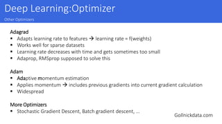 Deep Learning: Optimizer | PPTX