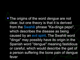 6. Dengue Fever | PPT | Infectious Diseases | Diseases and Conditions