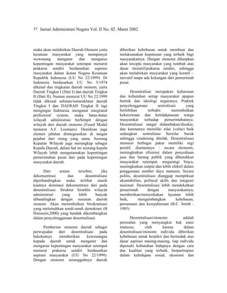 Desentralisasi Public Service dalam Era Otonomi Daerah | PDF