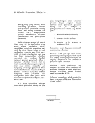 Desentralisasi Public Service dalam Era Otonomi Daerah | PDF