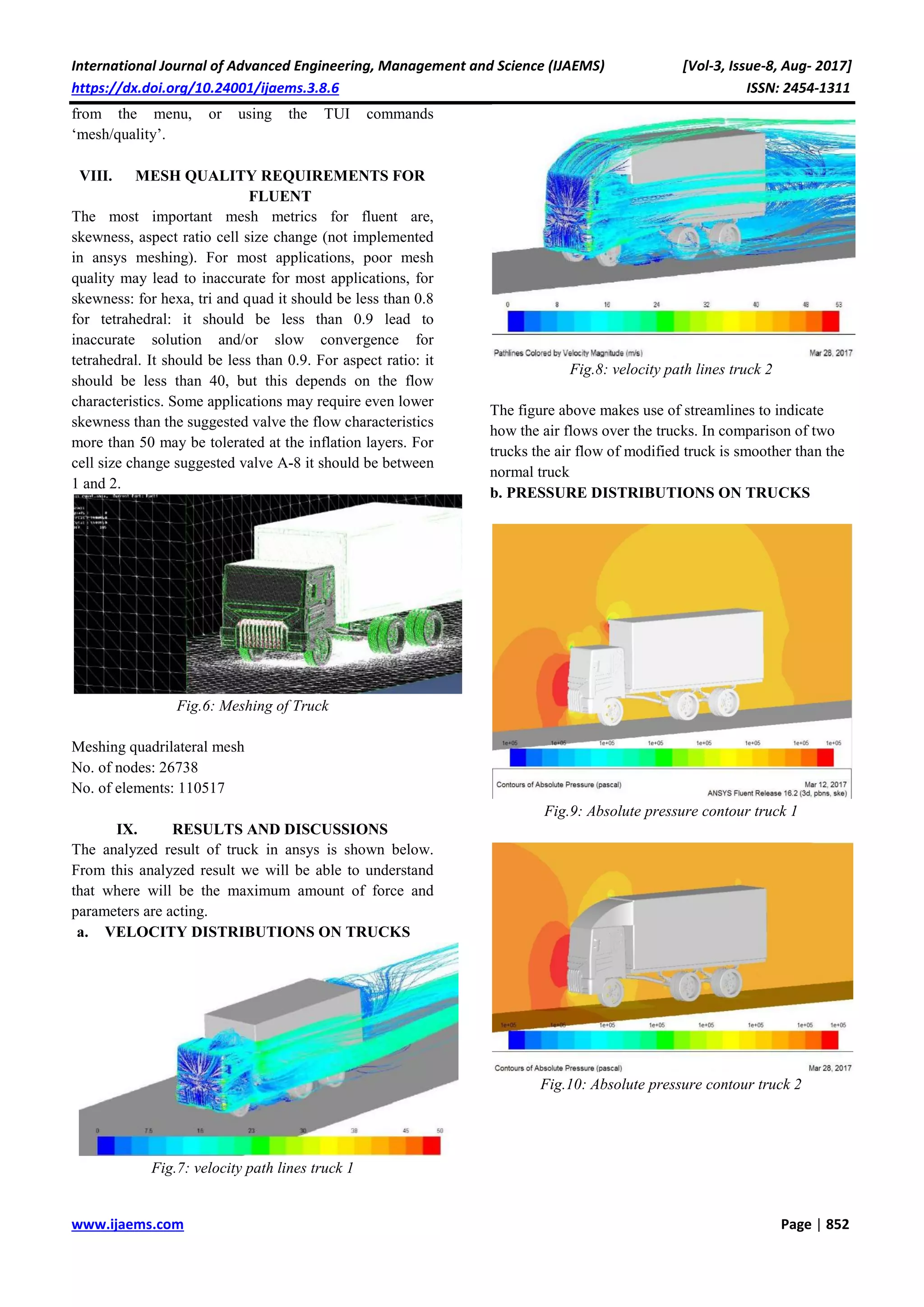Design modification on Indian Road Vehicles to Reduce Aerodynamic Drag ...