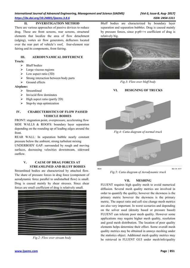 Design modification on Indian Road Vehicles to Reduce Aerodynamic Drag ...