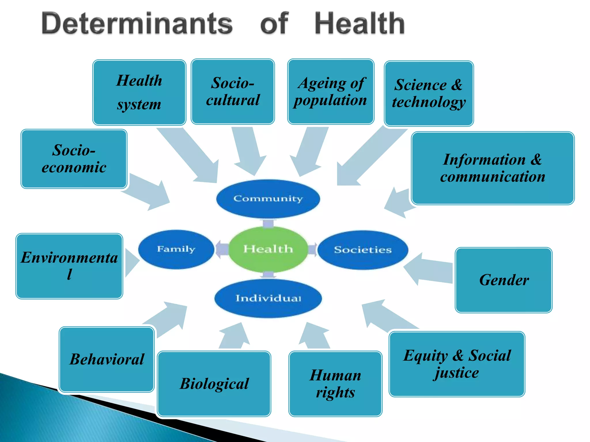 6 determinants of health | PPTX