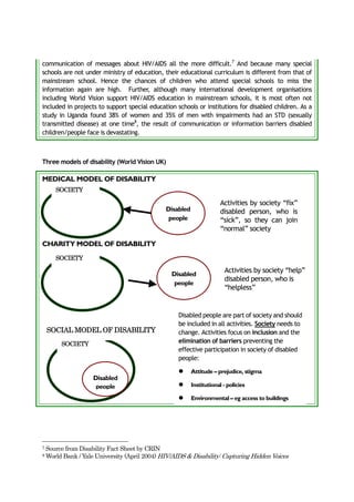 Disability Definitions and Models - WVI DWG Position Paper | PDF | Eye ...