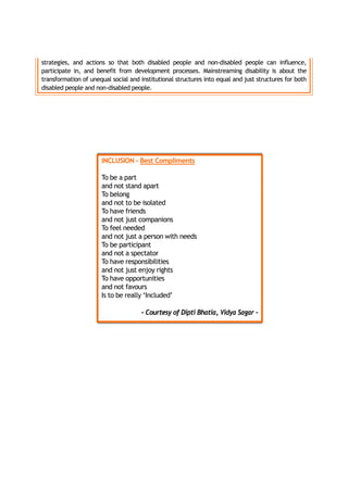 Disability Definitions and Models - WVI DWG Position Paper | PDF | Eye ...