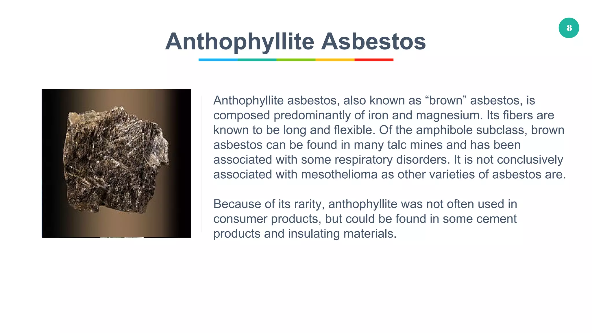 6 Different Types of Asbestos | PPT | Lung and Respiratory Health ...