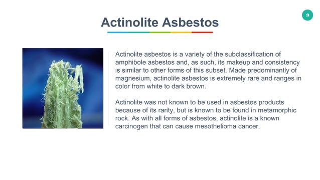 6 Different Types of Asbestos | PPT | Lung and Respiratory Health | Diseases and Conditions