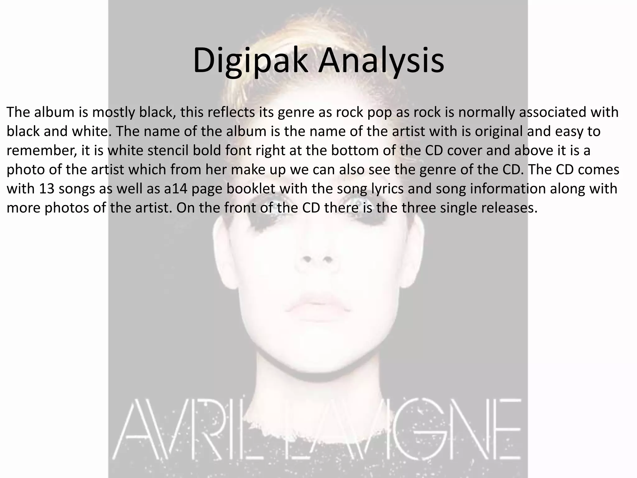 6. digipak analysis | PPT