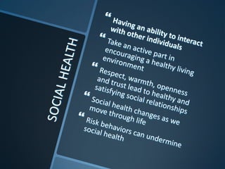 6 dimensions of health | PPT