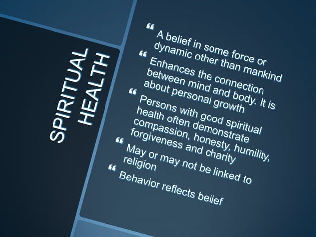6 dimensions of health | PPT