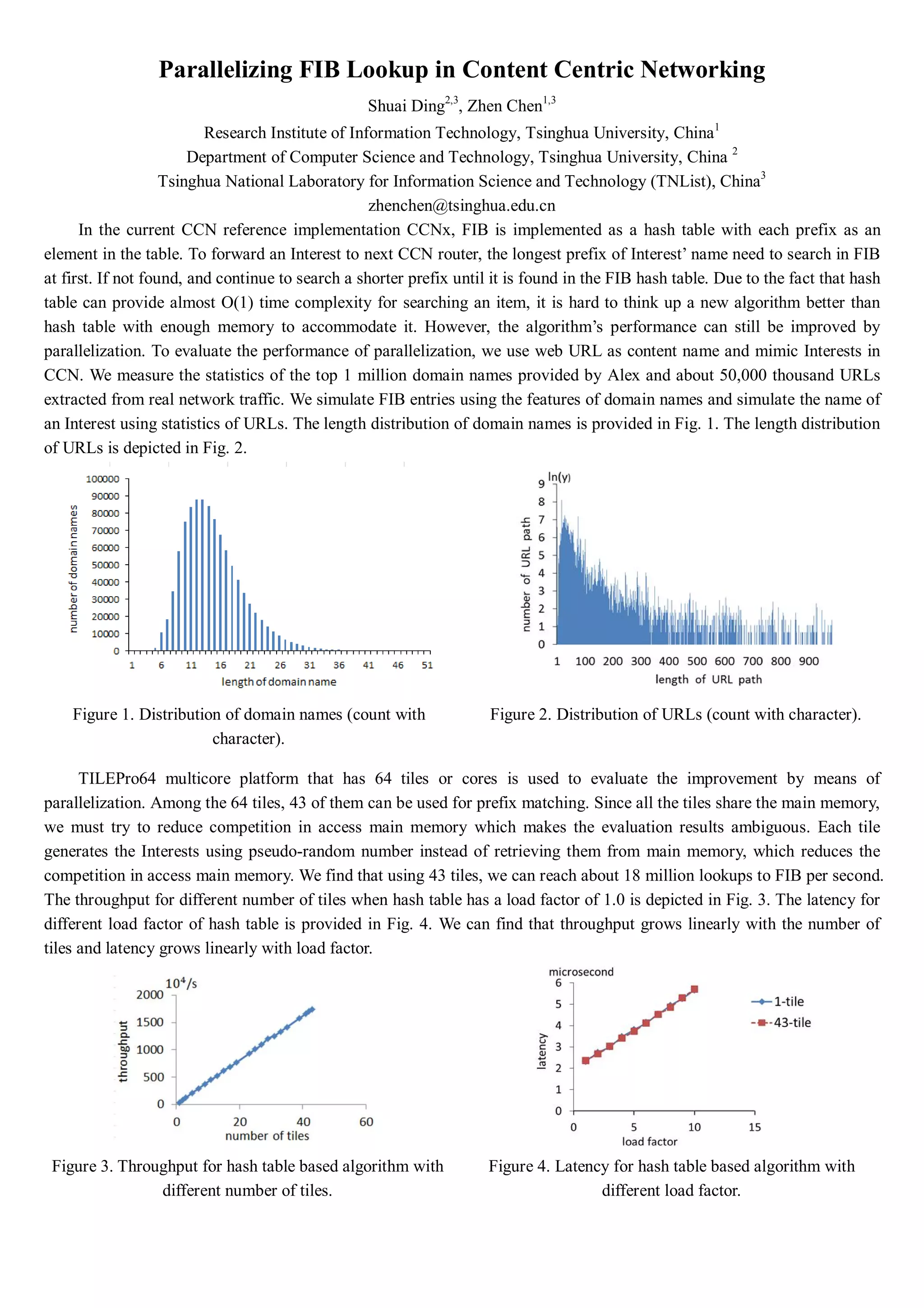 CCNxCon2012: Poster Session: Parallelizing FIB Lookup in Content-Centric Networking | PDF