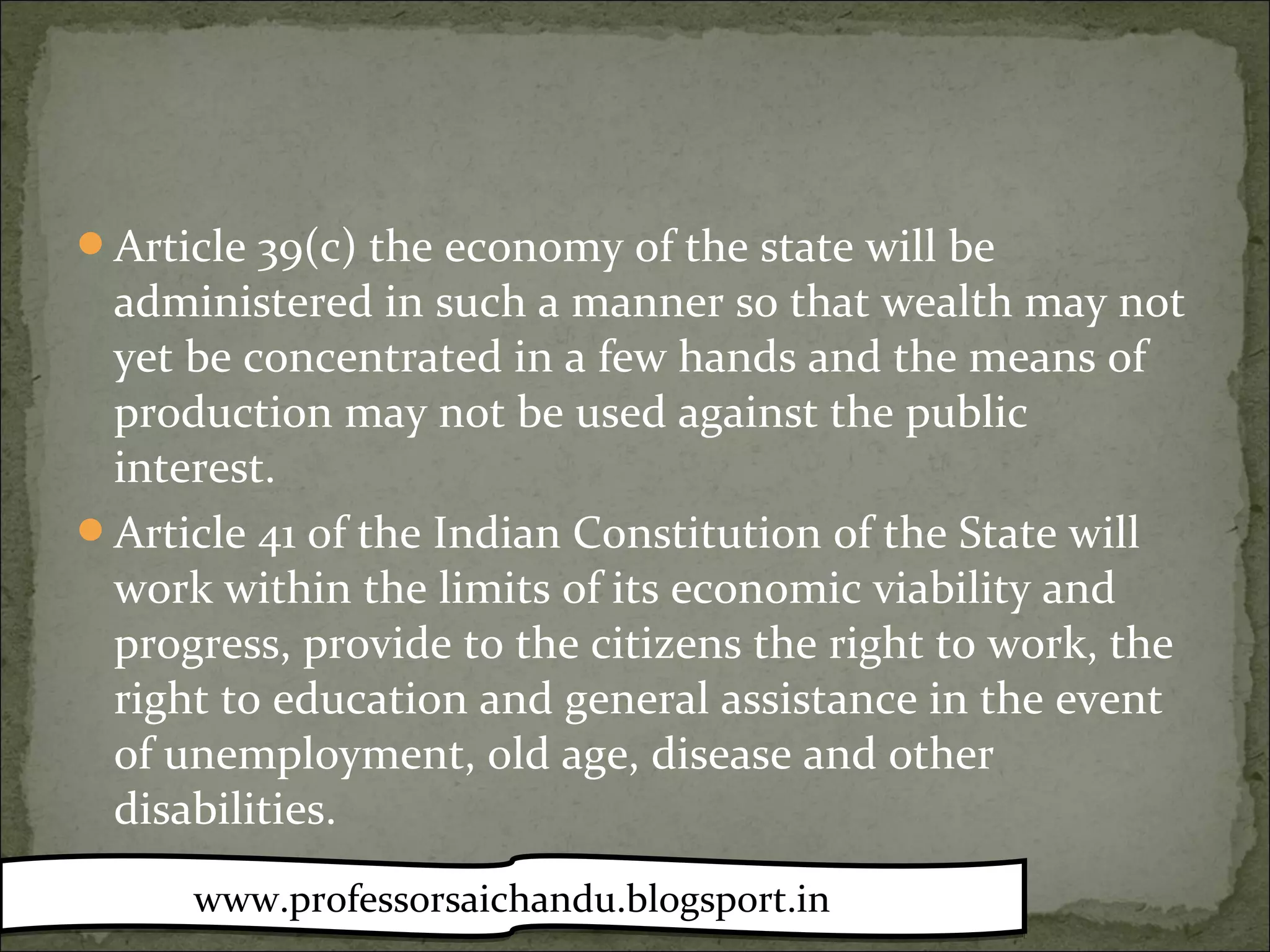 Directive principles of state policy in India fundamental duties Indian ...