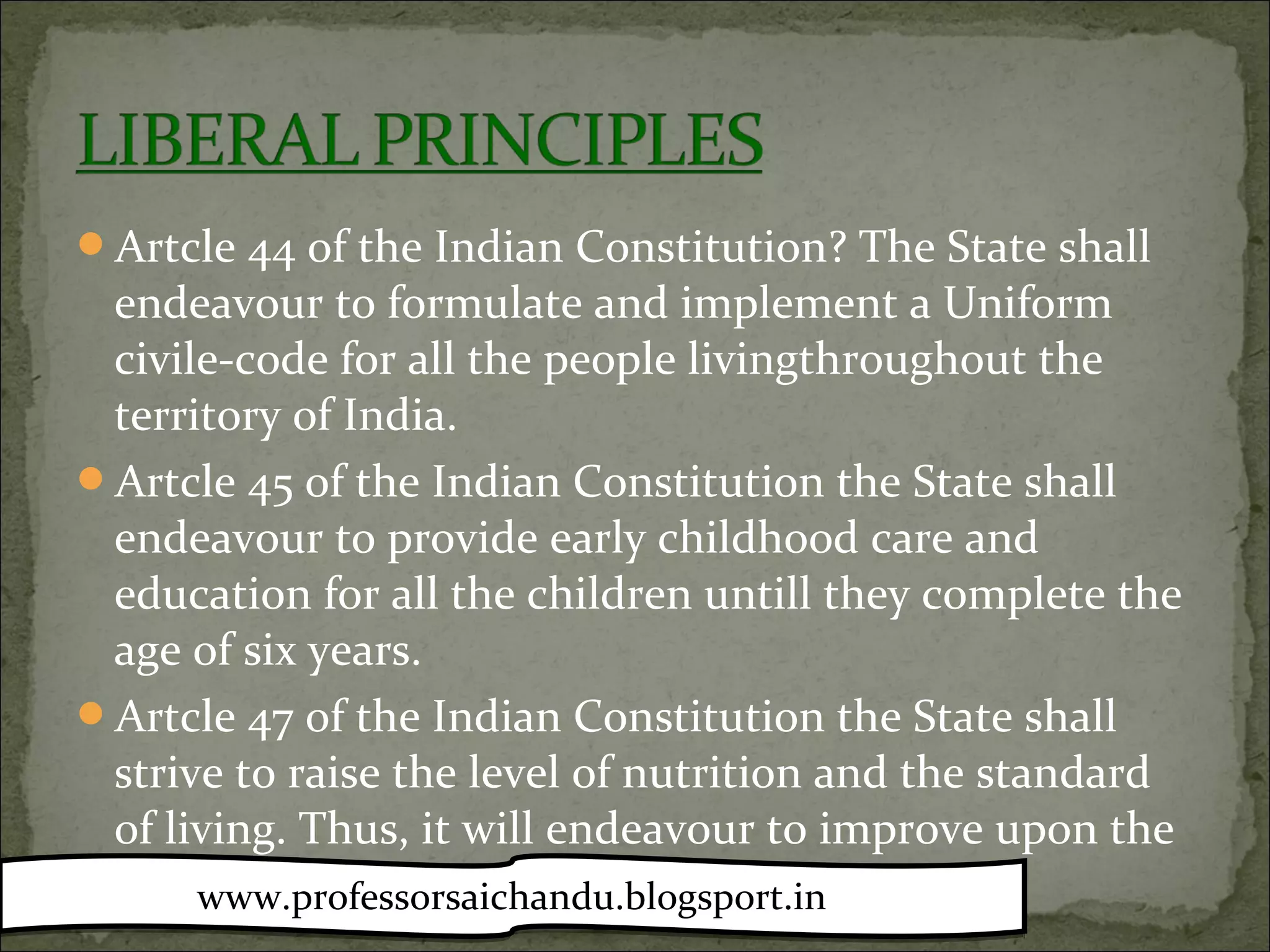 Directive principles of state policy in India fundamental duties Indian ...