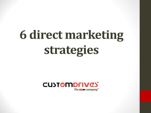6 direct marketing strategies | PDF