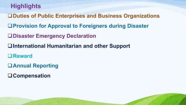 6 disaster management act | PPT