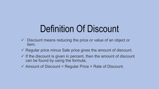 6 discount | PPTX