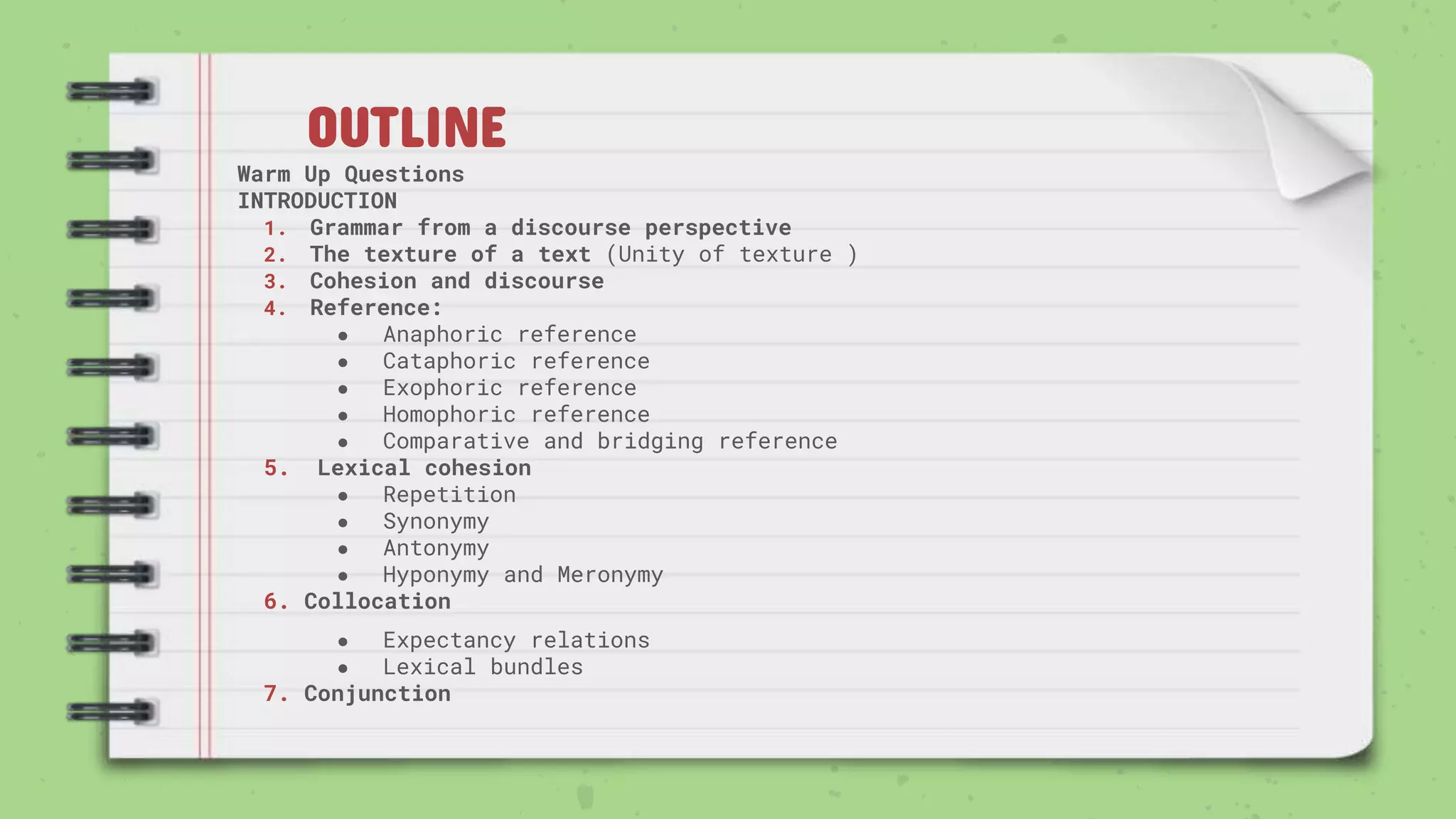 6) discourse grammar | PPSX
