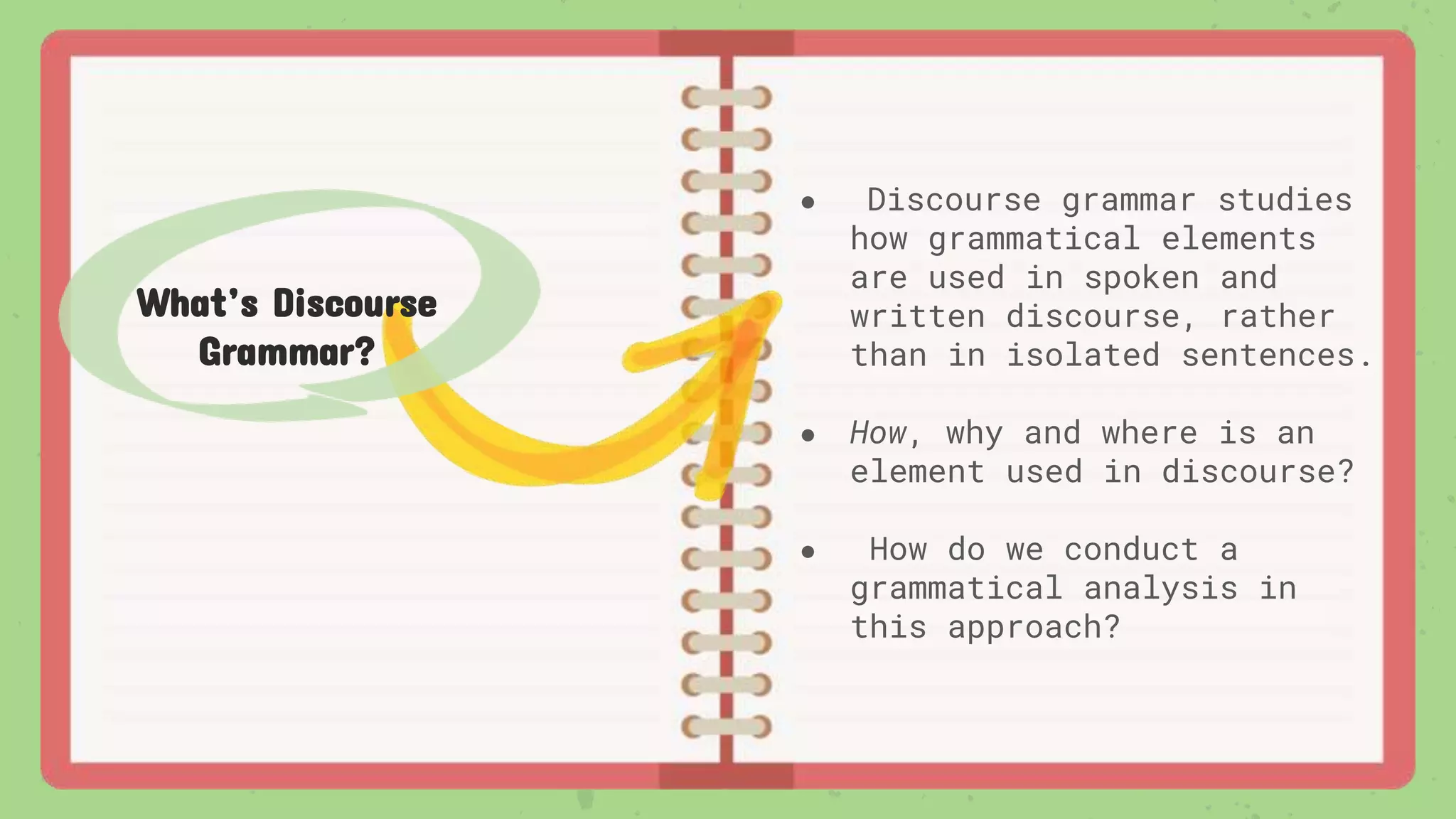 6) discourse grammar | PPSX