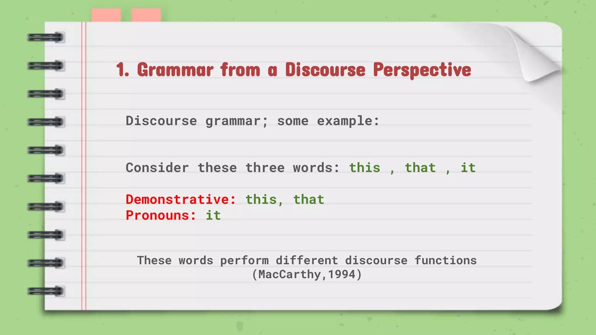 6) discourse grammar | PPSX